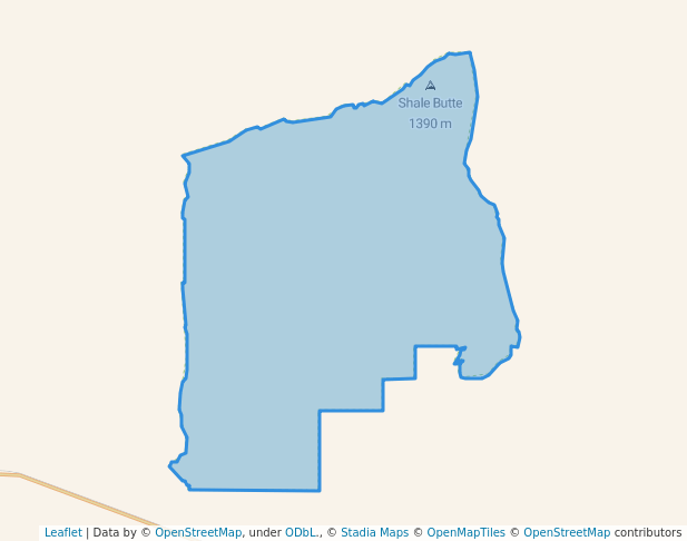 Shale Butte Wilderness Study Area in Paul | Map and Routes