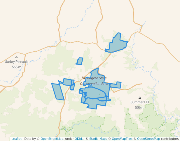 Durridgere State Conservation Area in Turill | Map and Routes