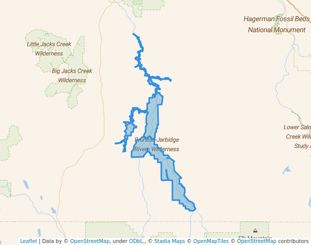 Bruneau-Jarbidge Rivers Wilderness in Bruneau | Map and Routes