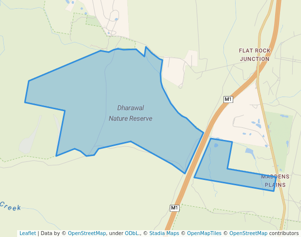 Dharawal Nature Reserve in Cataract | Map and Routes