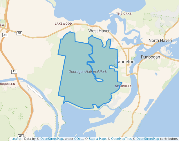 Dooragan National Park in North Brother | Map and Routes