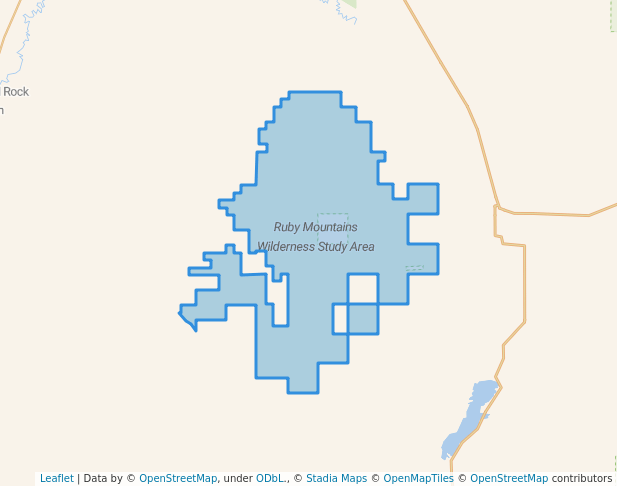 Ruby Mountains Wilderness Study Area in Sheridan | Map and Routes