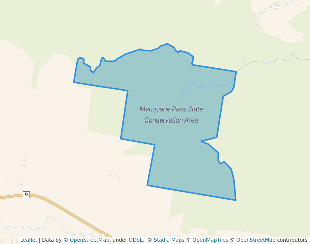 Macquarie Pass State Conservation Area in Robertson | Map and Routes