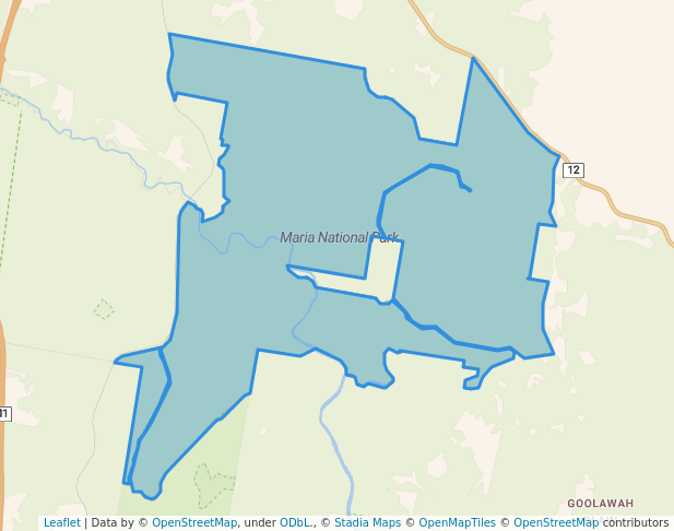 Maria National Park in Crescent Head | Map and Routes
