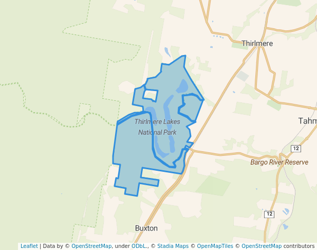 Thirlmere Lakes National Park in Thirlmere | Map and Routes