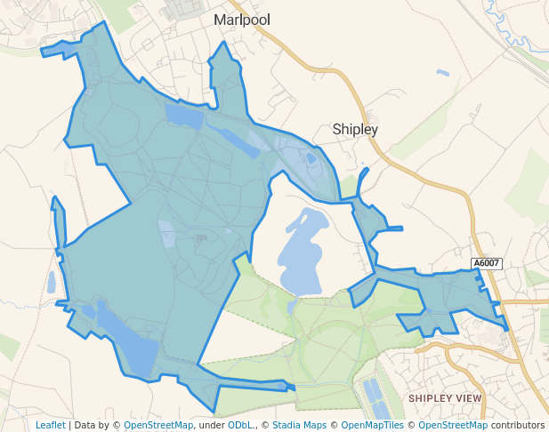 Shipley Country Park in Shipley | Map and Routes