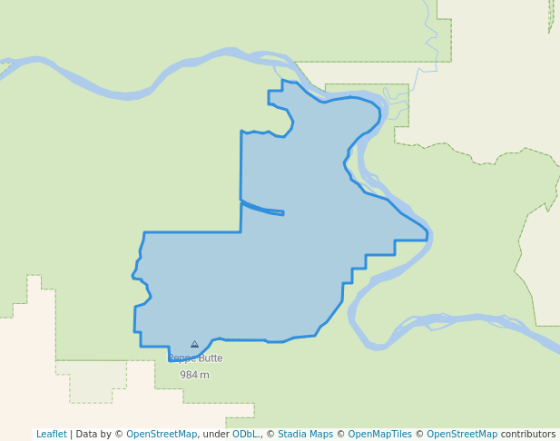 Woodhawk Wilderness Study Area in Winifred | Map and Routes