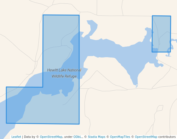 Hewitt Lake National Wildlife Refuge in Saco | Map and Routes