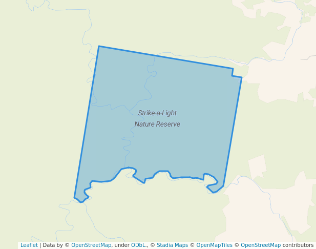 Strike-a-Light Nature Reserve in Jerangle | Map and Routes