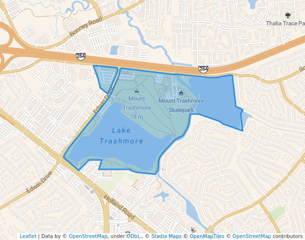 Mount Trashmore Park in Virginia Beach | Map and Routes