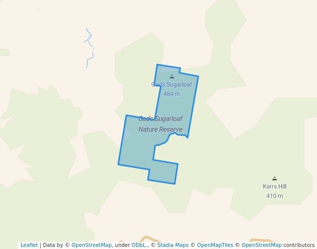 Gads Sugarloaf Nature Reserve in Bellbrook | Map and Routes