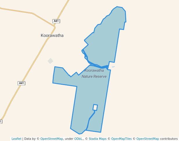 Koorawatha Nature Reserve in Koorawatha | Map and Routes