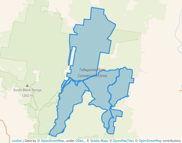 Tallaganda State Conservation Area in Palerang | Map and Routes