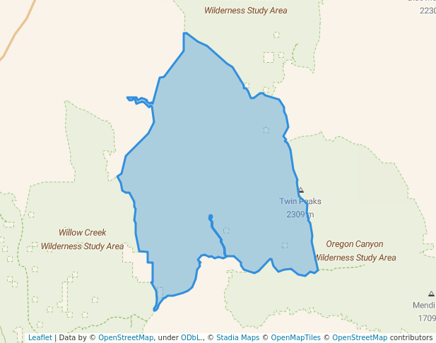 Fifteenmile Creek Wilderness Study Area in McDermitt | Map and Routes