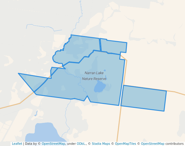 Narran Lake Nature Reserve in Cumborah | Map and Routes