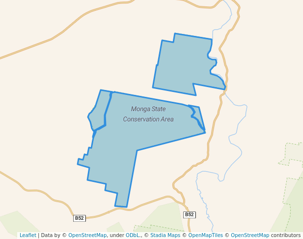 Monga State Conservation Area in Northangera | Map and Routes