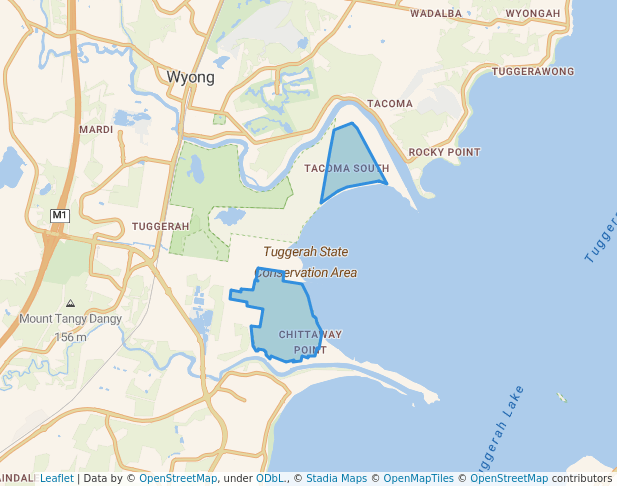 Tuggerah State Conservation Area in Tuggerah | Map and Routes