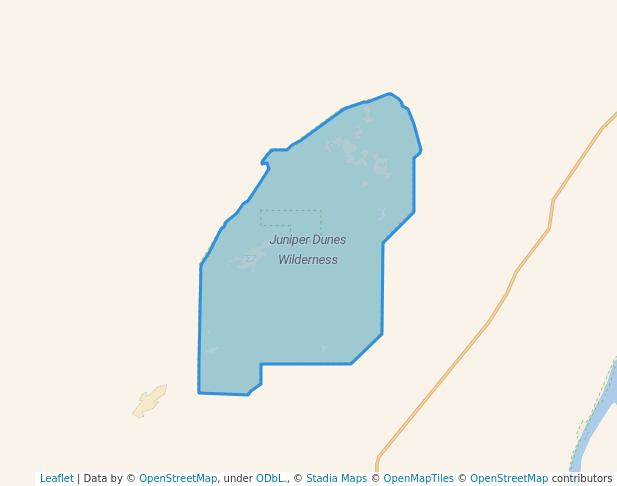 Juniper Dunes Wilderness in Pasco | Map and Routes