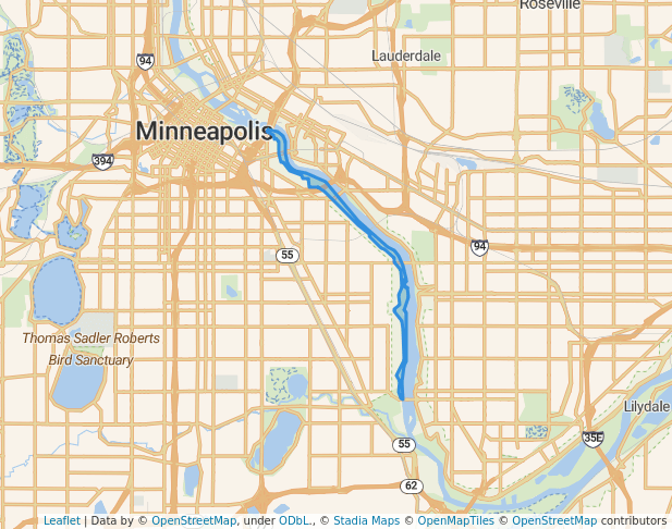 West River Parkway in Minneapolis | Map and Routes