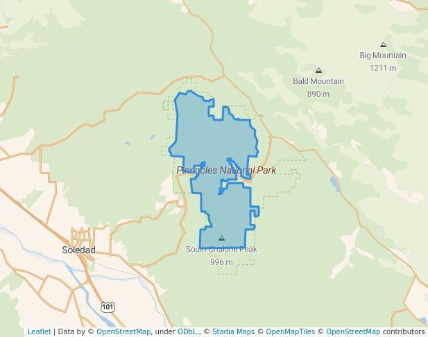 Hain Wilderness in Paicines | Map and Routes