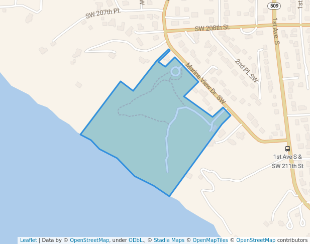 Marine View Park in Normandy Park | Map and Routes