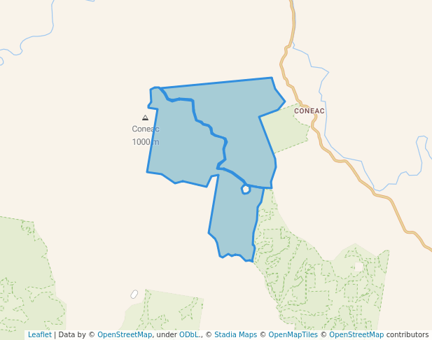 Coneac State Conservation Area in Coneac | Map and Routes