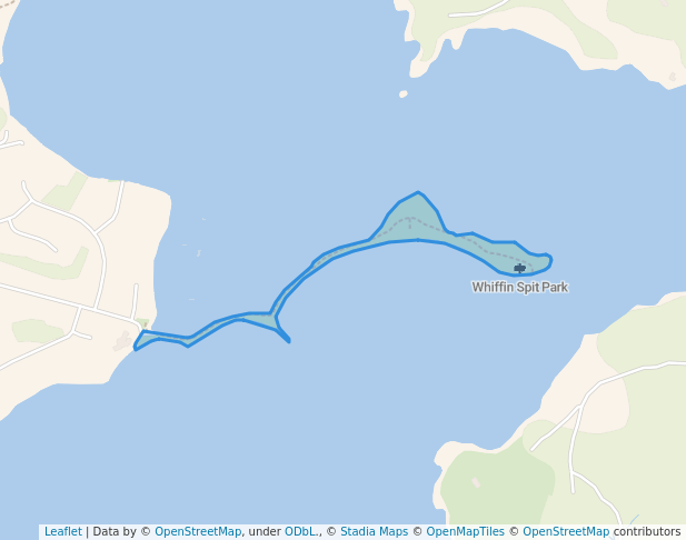 Whiffin Spit Park in Sooke | Map and Routes