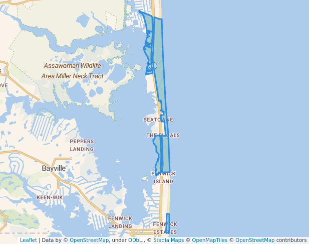 Fenwick Island State Park in Fenwick Island | Map and Routes