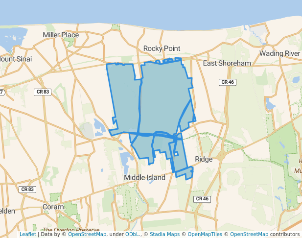 Rocky Point Pine Barrens State Forest in Rocky Point | Map and Routes