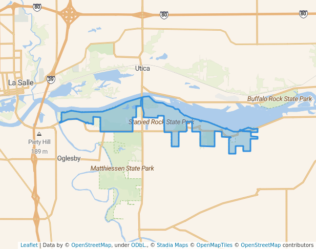 Starved Rock State Park in Oglesby | Map and Routes
