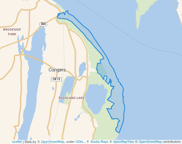 Hook Mountain State Park in Congers | Map and Routes