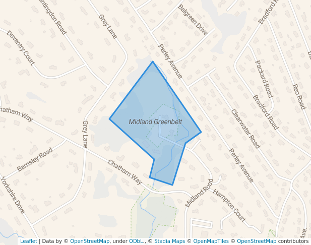 Midland Greenbelt in Lynnfield | Map and Routes