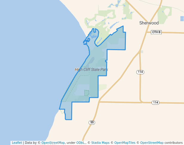 High Cliff State Park in Menasha | Map and Routes