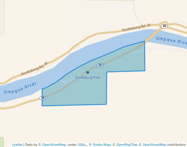 Scottsburg Park in Scottsburg | Map and Routes