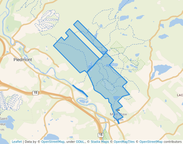 Réserve naturelle Alfred-Kelly in Piedmont | Map and Routes