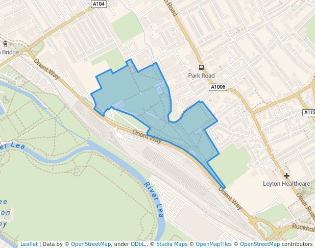 Leyton Jubilee Park in London | Map and Routes