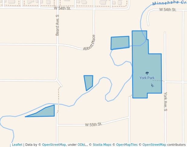 York Park in Edina | Map and Routes