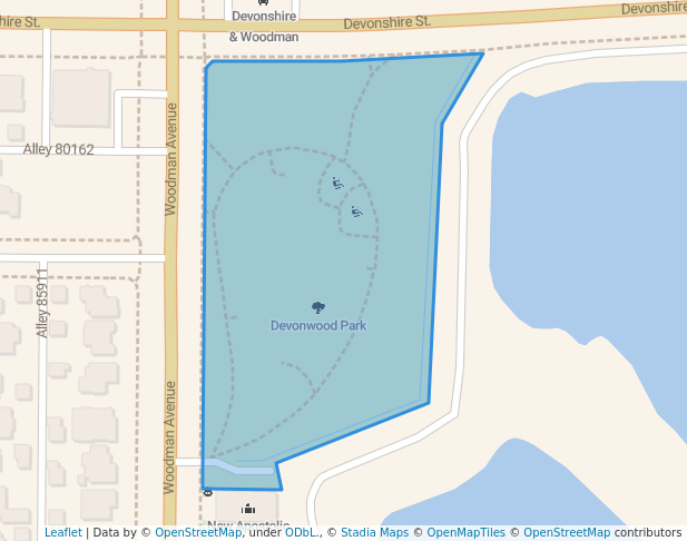 Devonwood Park in Los Angeles | Map and Routes