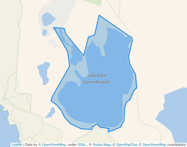 Lake Robe Game Reserve in Robe | Map and Routes