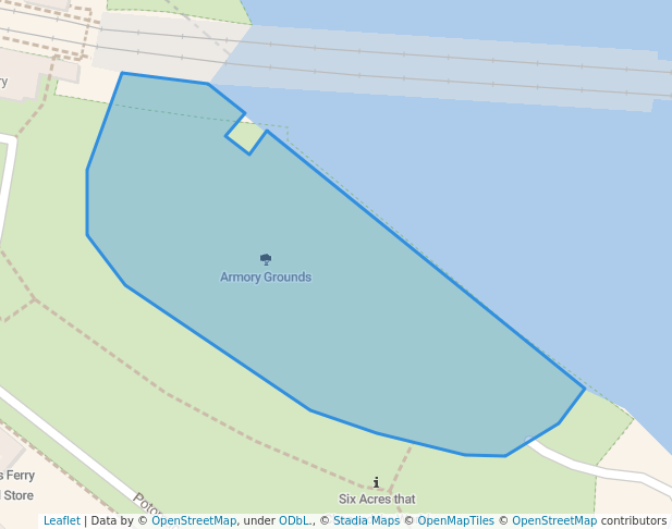 Armory Grounds in Harpers Ferry | Map and Routes