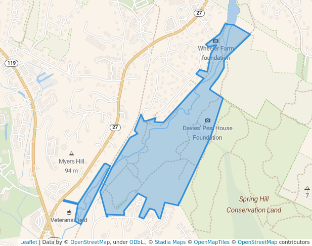 Nashoba Brook Conservation Land in Acton | Map and Routes