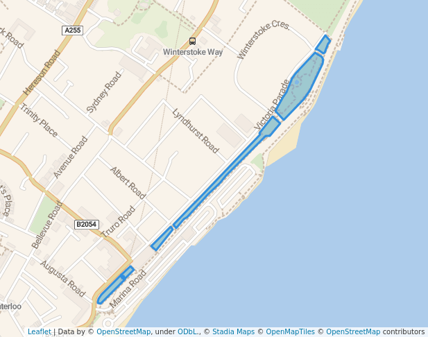 Victoria Gardens in Ramsgate | Map and Routes