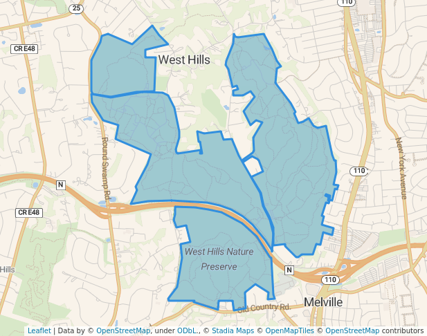 West Hills County Park in West Hills | Map and Routes