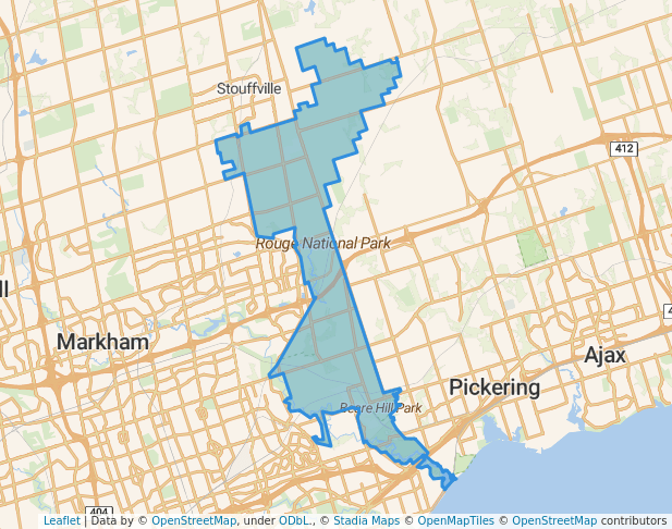 Rouge National Park in Markham | Map and Routes