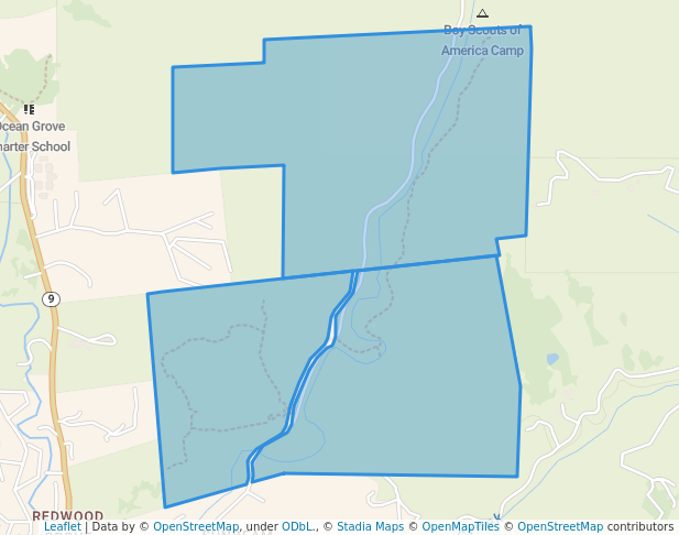 Miller Property County Park in Boulder Creek | Map and Routes