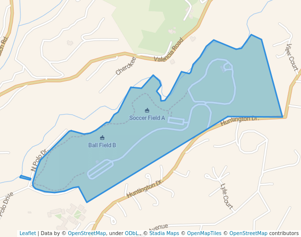 Polo Grounds Park in Aptos | Map and Routes