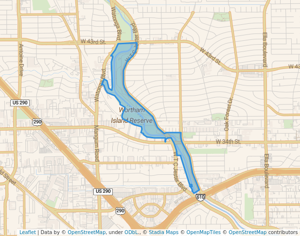 T C Jester Park in Houston | Map and Routes