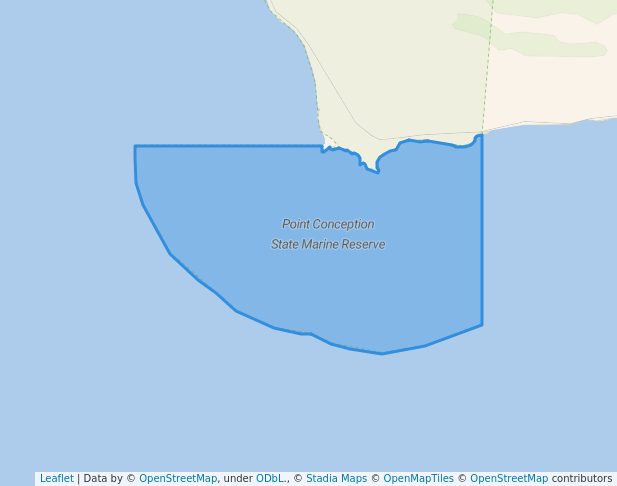 Point Conception State Marine Reserve in Conception | Map and Routes
