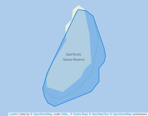 Seal Rocks Nature Reserve in Seal Rocks | Map and Routes
