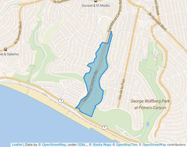 Temescal Canyon Park in Los Angeles | Map and Routes